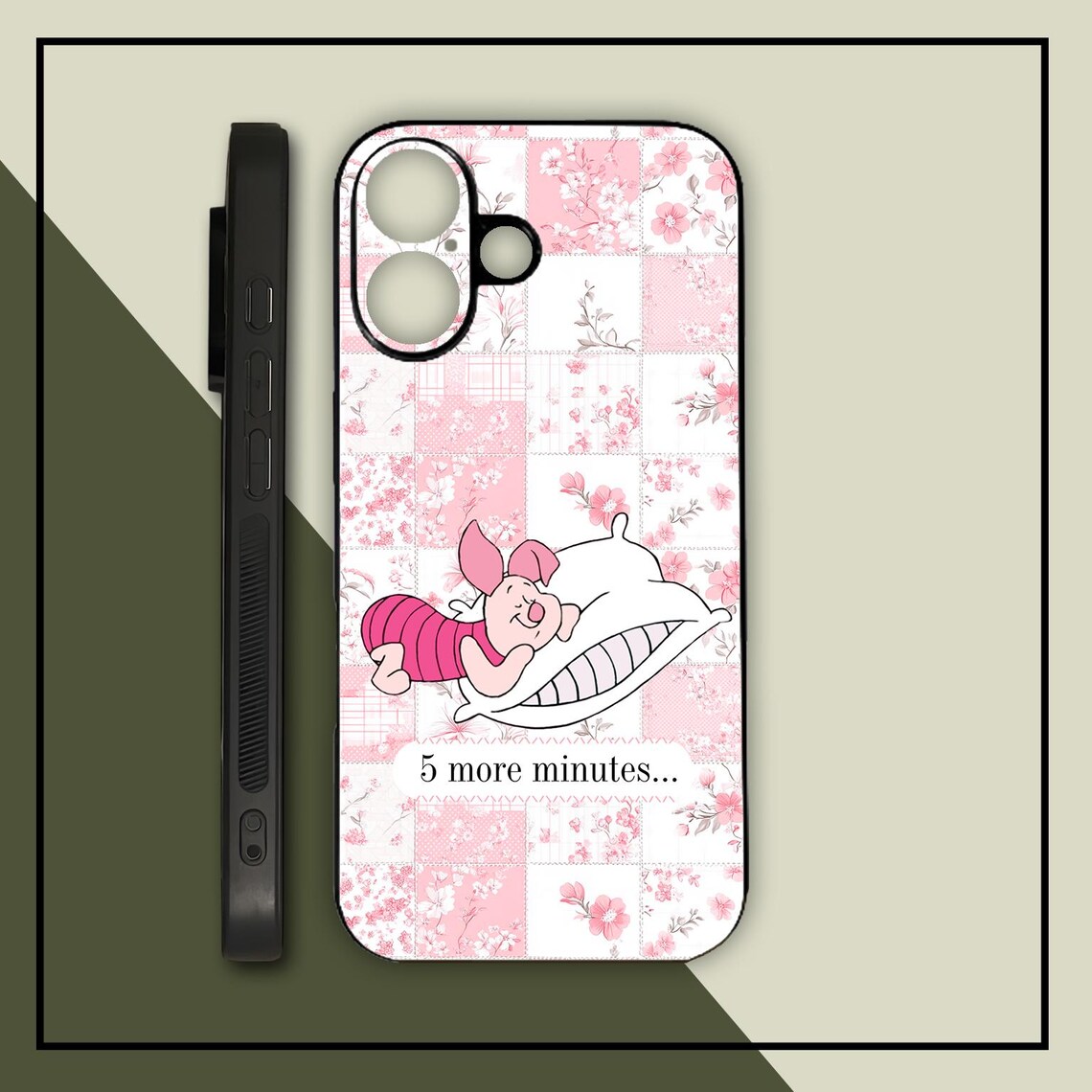 Piglet Sleeping Sleepy Tired Lazy Pink Phone Case - Magsafe iPhone ...
