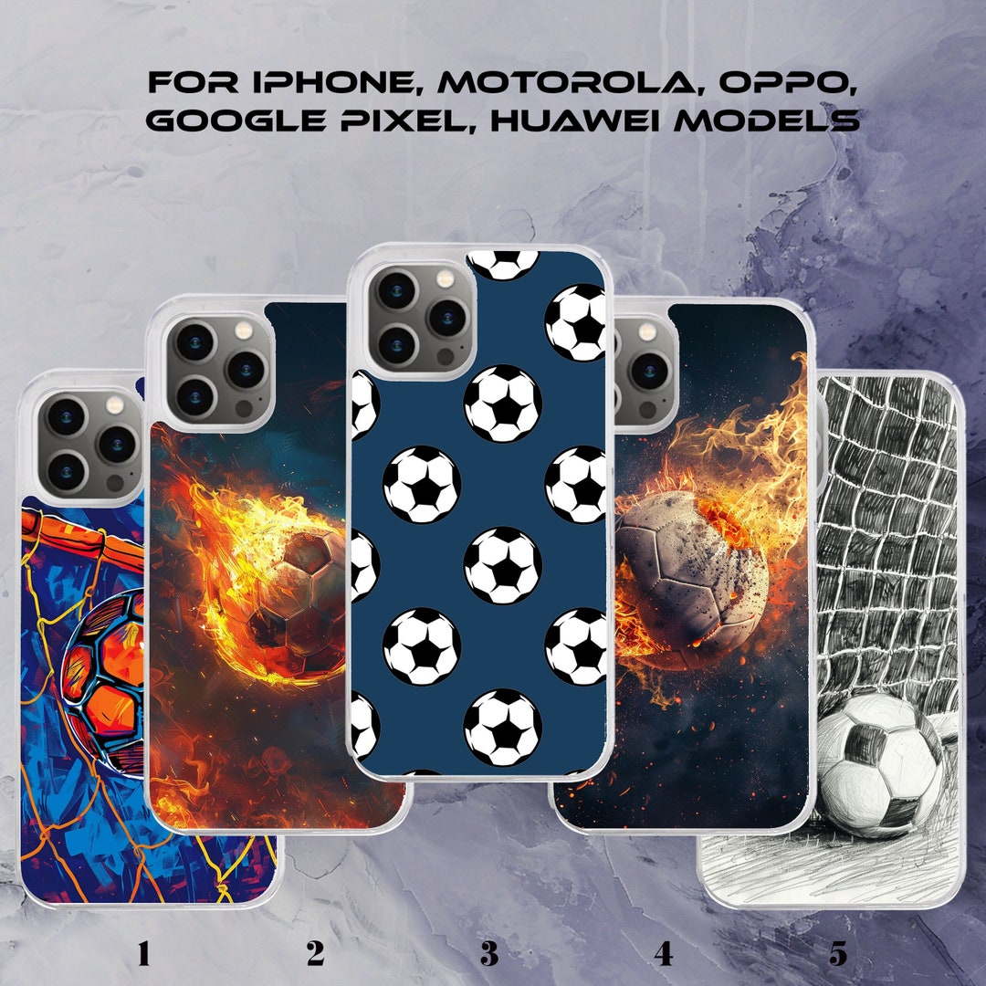 Football Soccer Ball Pattern Sports Fan Phone Case for Iphone, Motorola ...