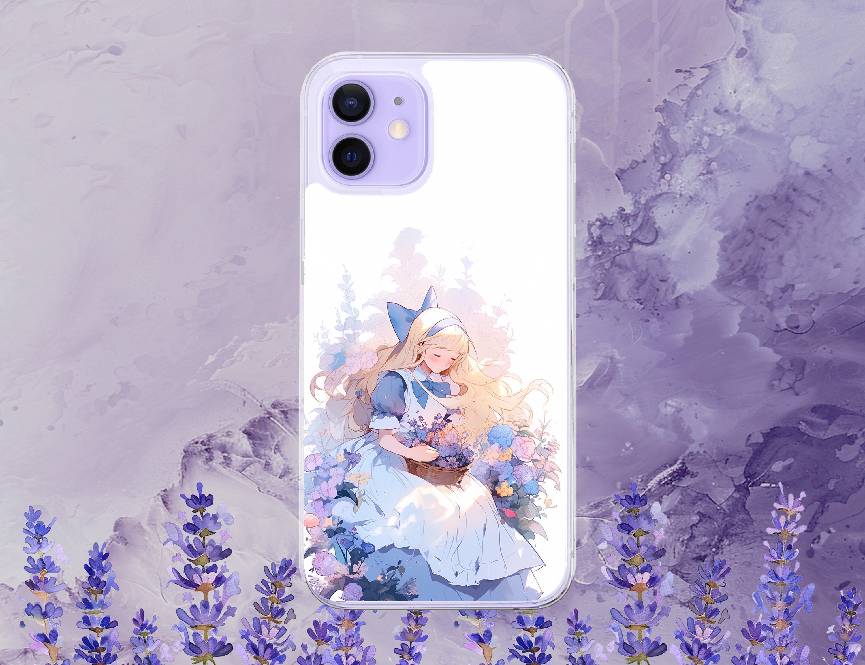 Alice in Wonderland Floral Phone Case for Iphone, Motorola, Google ...
