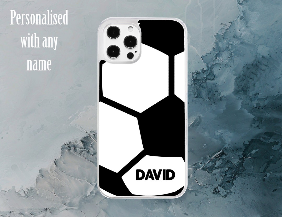Personalised Name Football Soccer Ball Phone Case for Iphone, Motorola ...