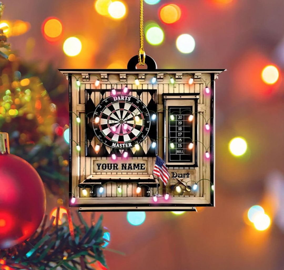 Personalized Dart Board Ornament Custom Dart Acrylic 2D Shape - Etsy