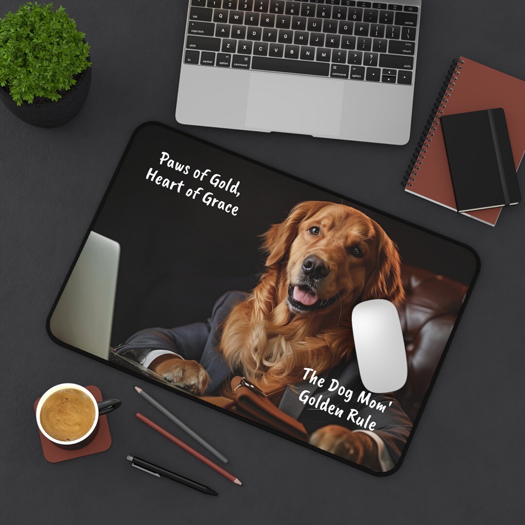 Golden Retriever: Sassy and Sweet Desk Mat - Etsy
