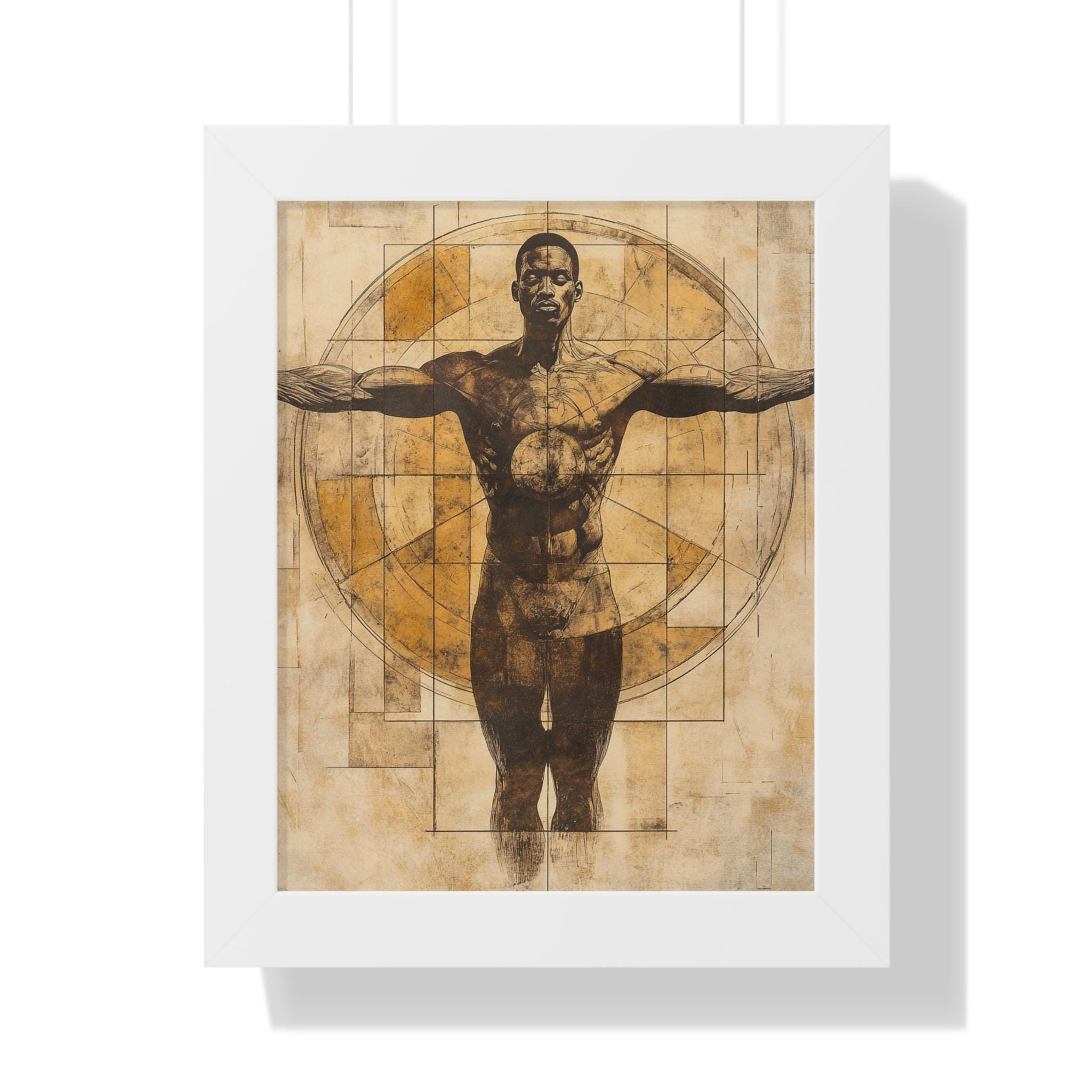 Afrocentric Vitruvian Man Modern AI Generated Digital Art by Relentless ...