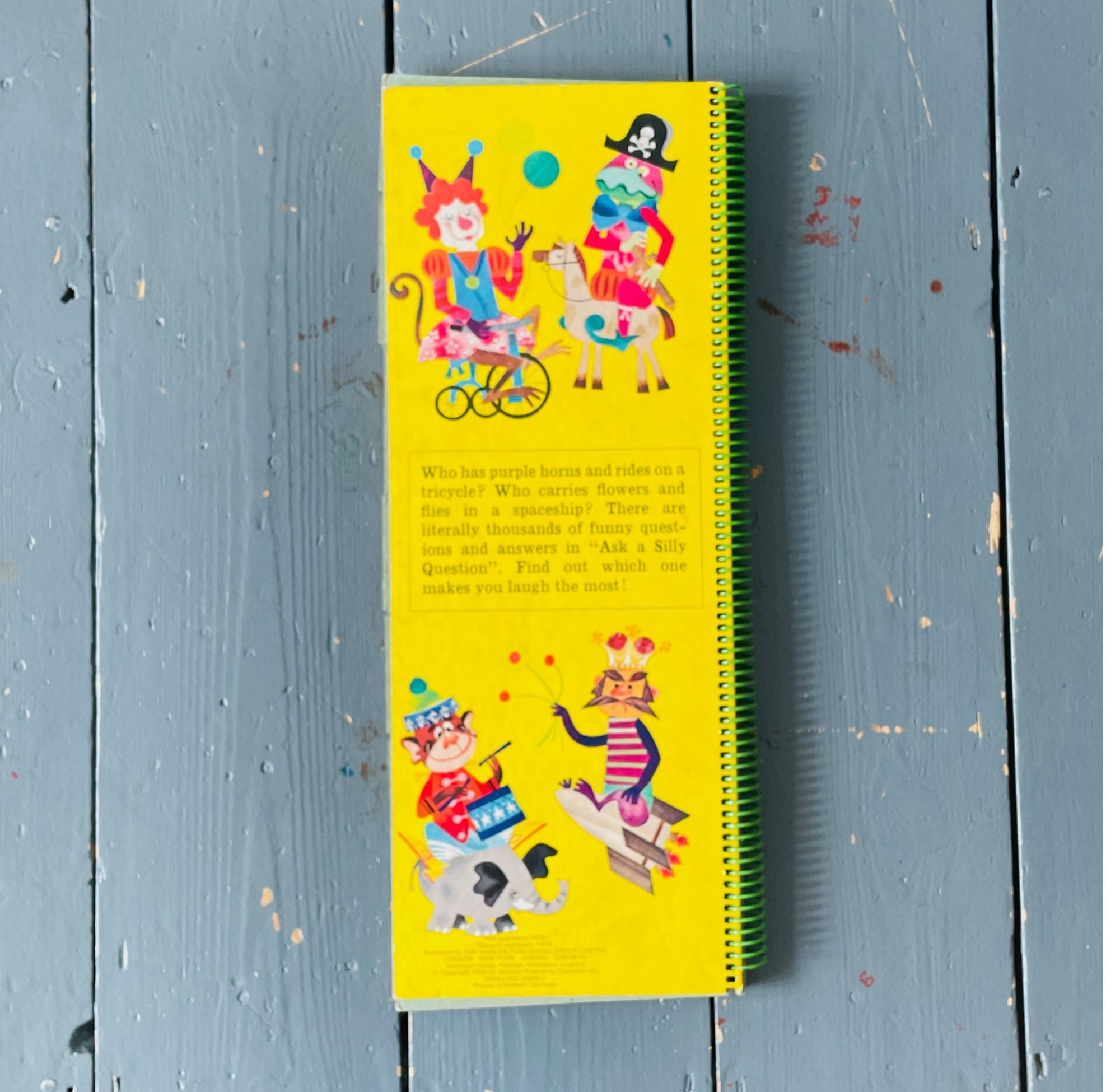 Vintage Children's Book, Hamlyn Flip Book, Ask A Silly Question - Etsy