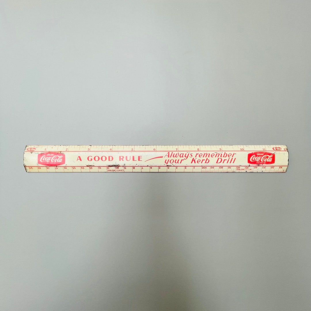 Vintage Coca Cola Ruler, Retro Advertising Ruler, Vintage Office - Etsy