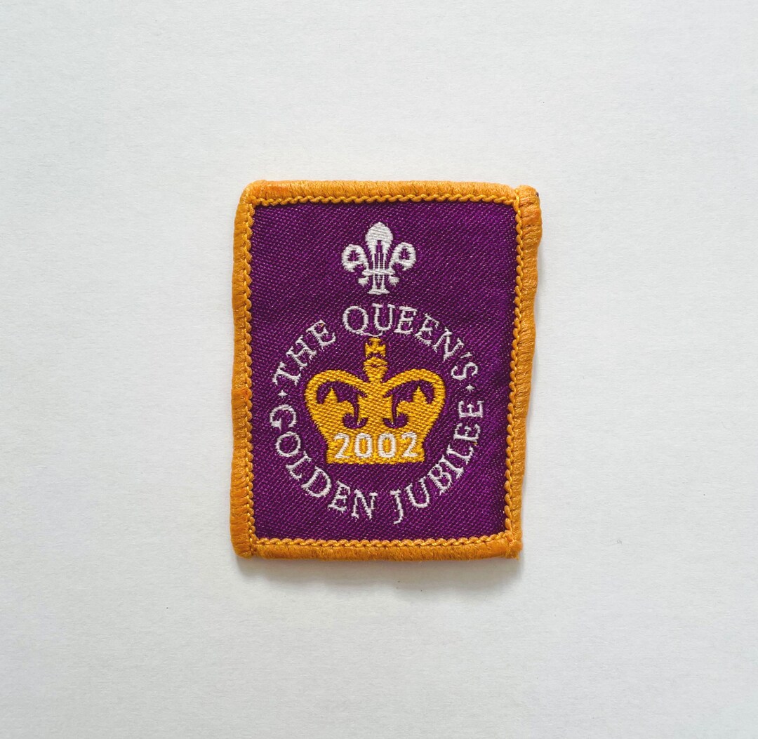 Vintage Queen's Silver Jubilee Patch, Vintage Scout Patch - Etsy