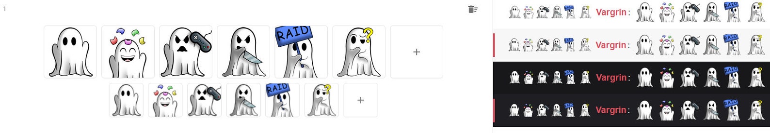 Ghost Spooky Witchy Emotes for Twitch Gaming, Controller, Confused ...