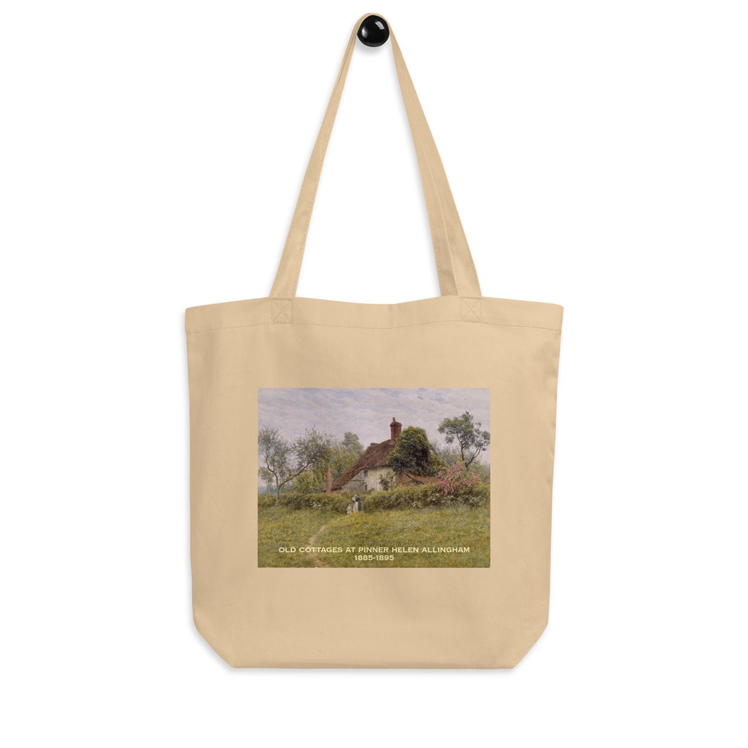 Old Cottages at Pinner, 1885-1895 by Helen Allingham Eco Organic Cotton ...