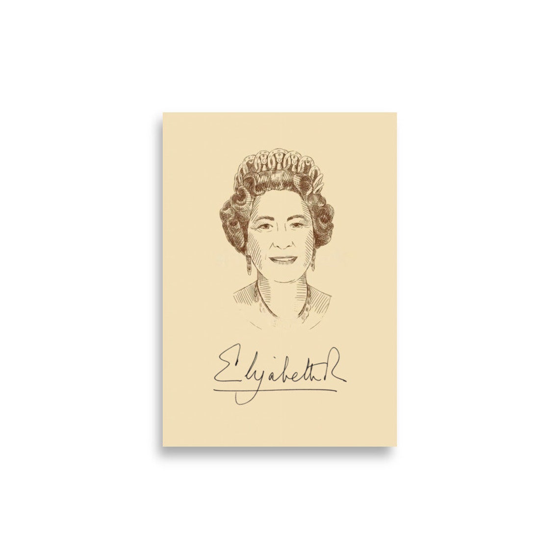 Her Majesty Queen Elizabeth II Signature Signed Museum Quality Etching ...