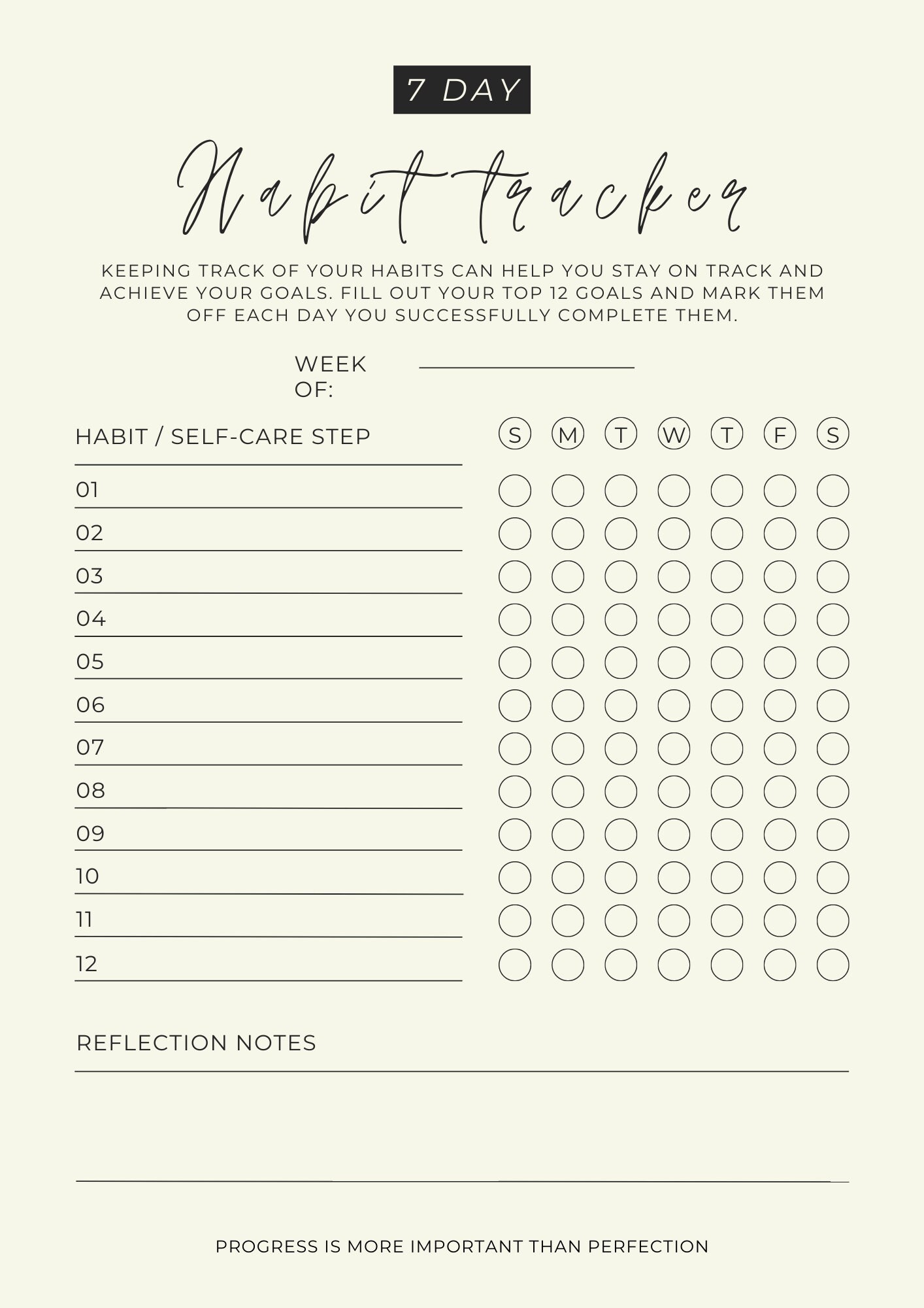 Self Care Journal Digital Self Awareness Daily Monthly Weekly Planner ...