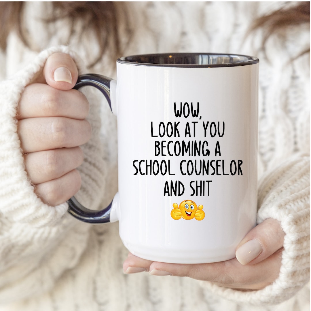 School Counselor Mug - Cute Gift for Guidance Counselor - Personalized ...