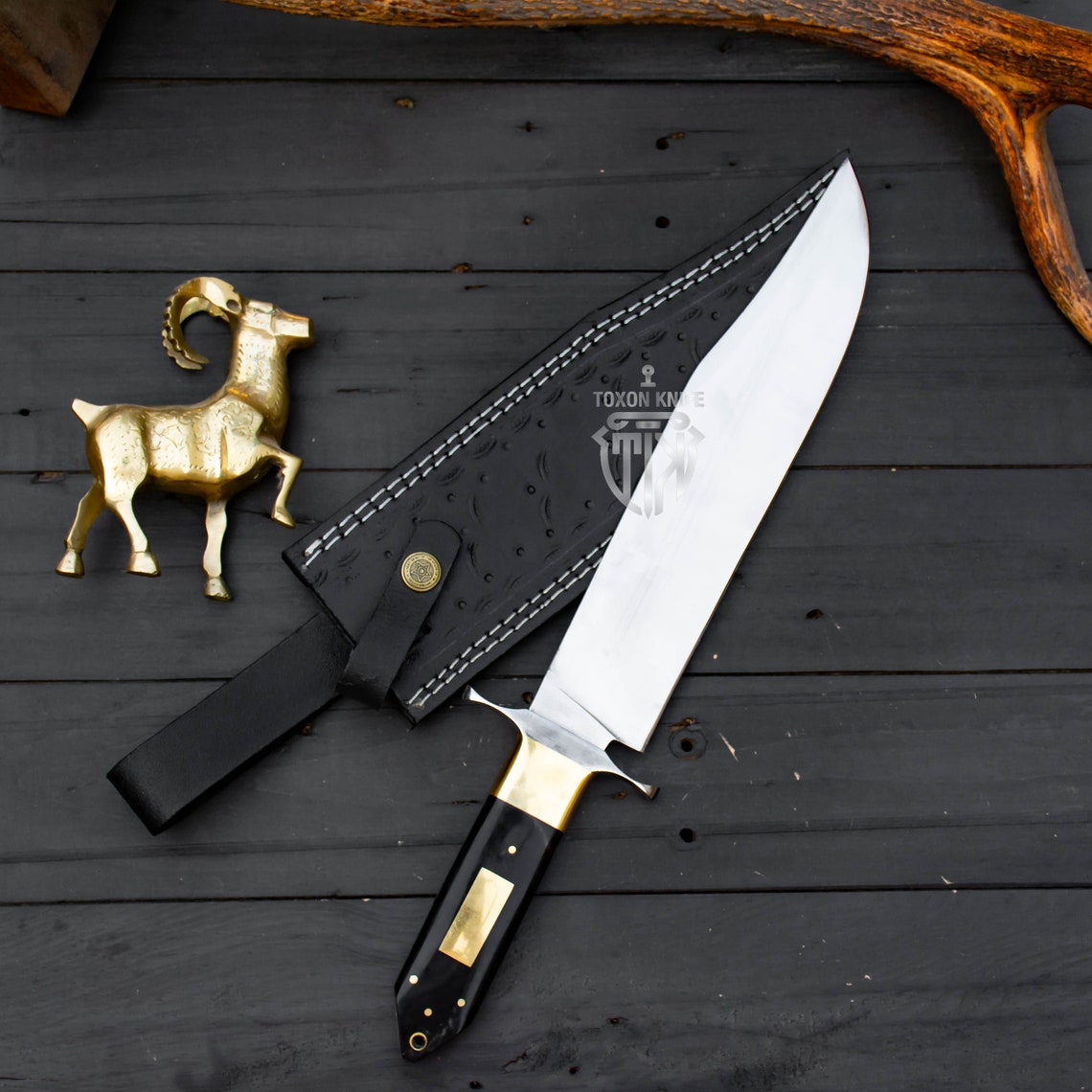 Custom Bowie Knife Custom Handmade Jim Bowie Replica Hunting - Etsy