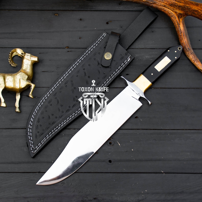 Custom Bowie Knife Custom Handmade Jim Bowie Replica Hunting - Etsy