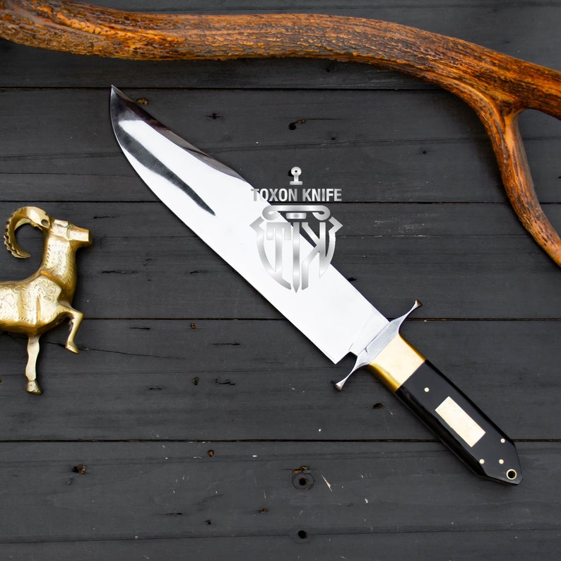 Custom Bowie Knife Custom Handmade Jim Bowie Replica Hunting - Etsy