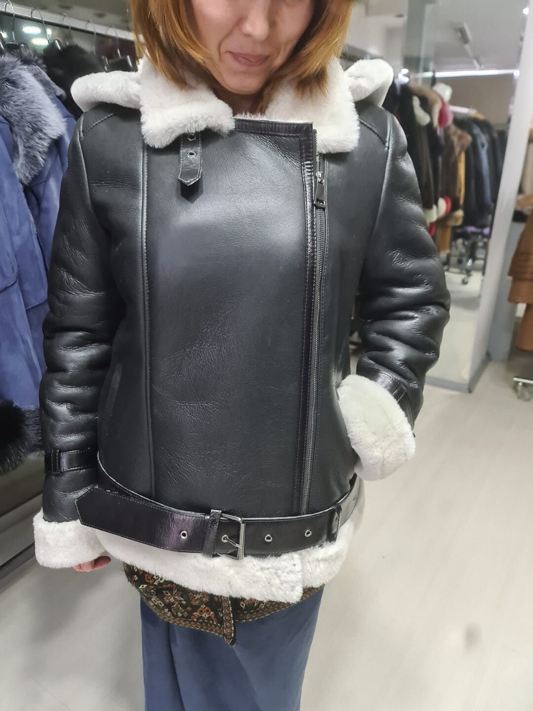 Stylish Shearling Jacket for Her Ideal Gift for Any Occasion Leather ...