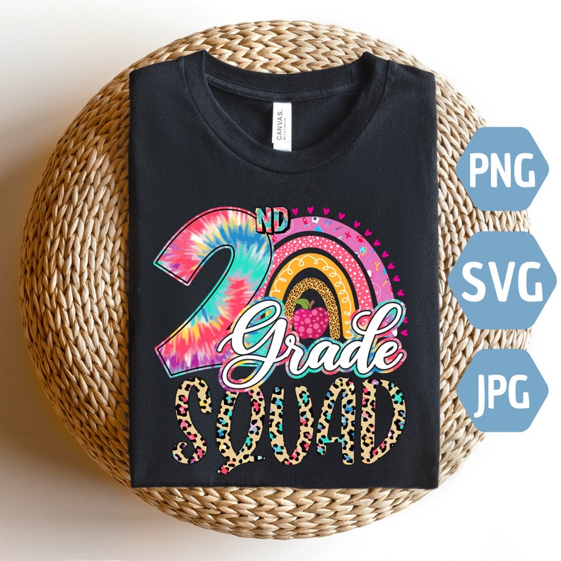 Second Grade Svg, 2st Grade Svg, Second Grade Squad Svg, Teach SVG and ...