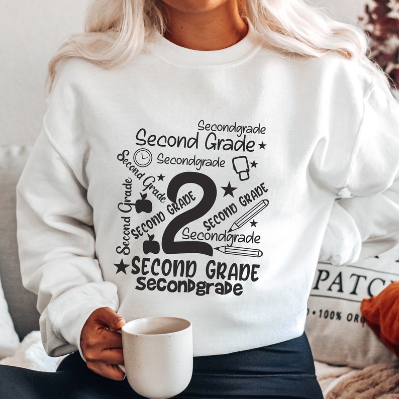 Second Grade Svg 2st Grade Svg Teach SVG and PNG Teacher - Etsy
