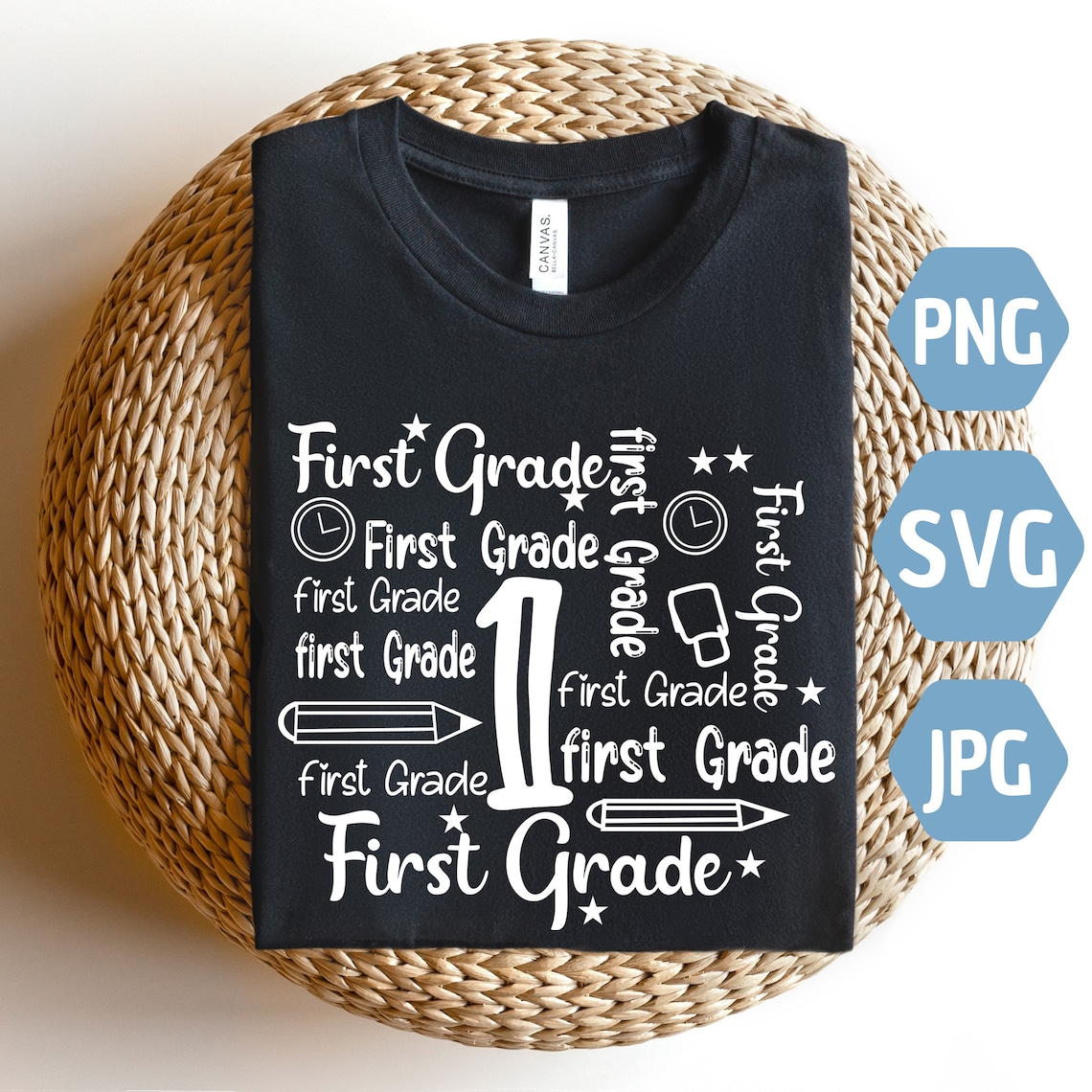 First Grade Svg 1st Grade Svg Teach SVG and PNG Teacher - Etsy