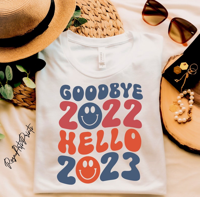 Goodbye 2022 Hello 2023 Svg Happy New Year 2023 Svg New Year - Etsy