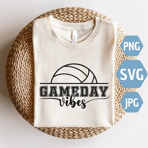 Volleyball Game Day Vibes Svg, Volleyball Svg, Game Day Svg, Volleyball ...