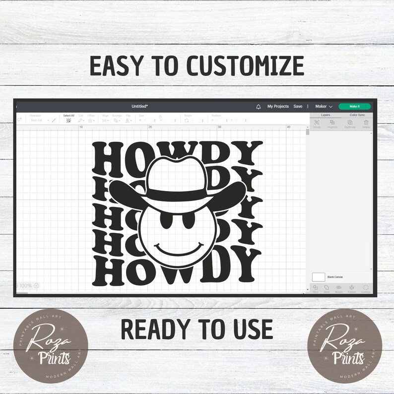 Howdy Svg, Cowboy Smiley Svg, Happy Face Svg, Cowgirl Svg, Cowboy Svg ...