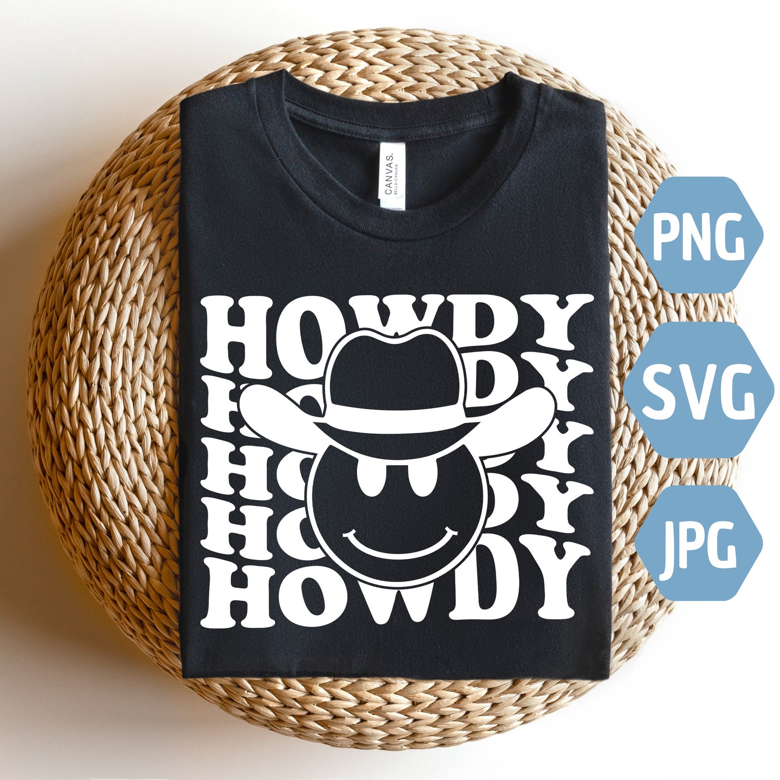 Howdy Svg Cowboy Smiley Svg Happy Face Svg Cowgirl Svg - Etsy