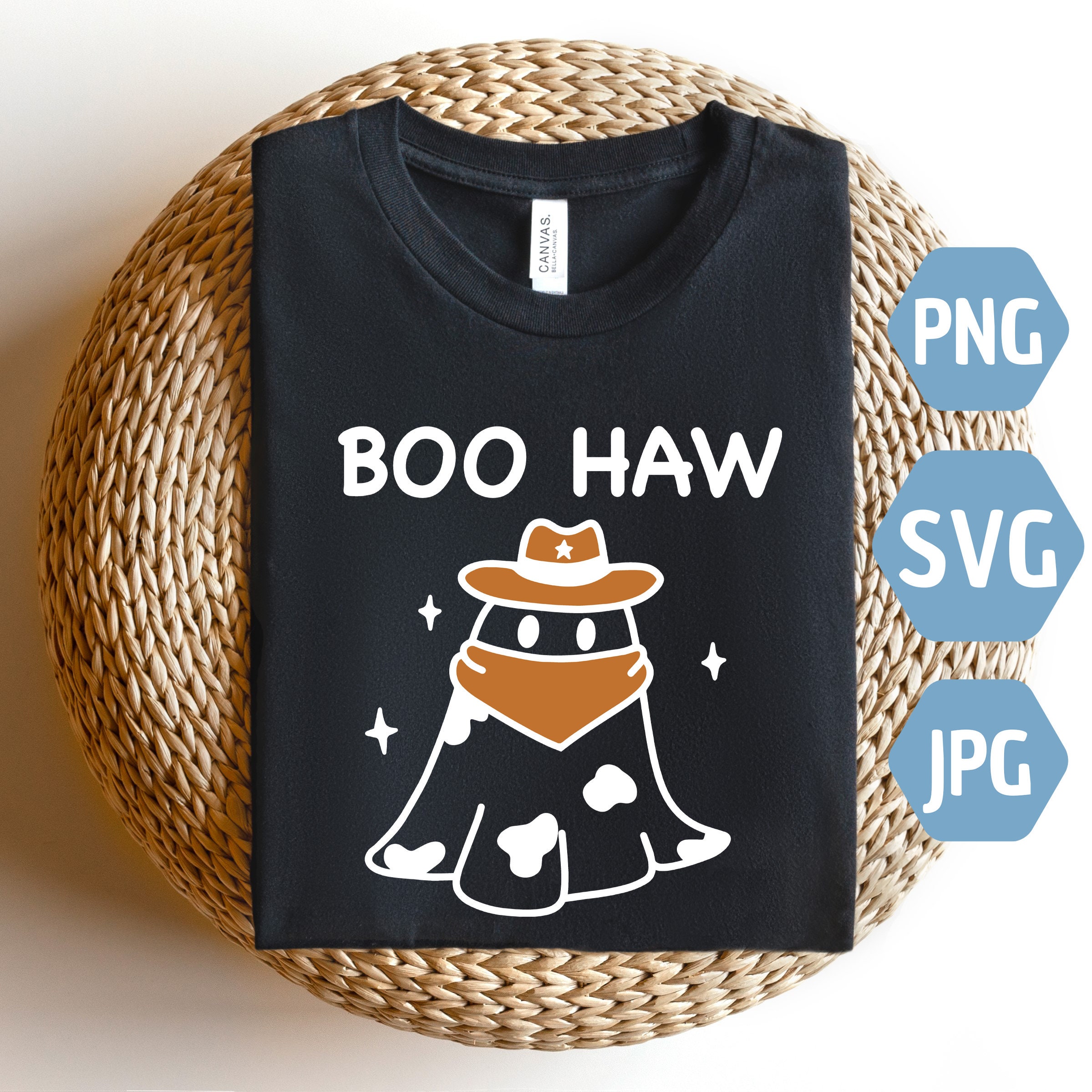 Boo Haw Cowboy SVG Ghost Svg Boo Haw SVG Funny Ghost Svg - Etsy