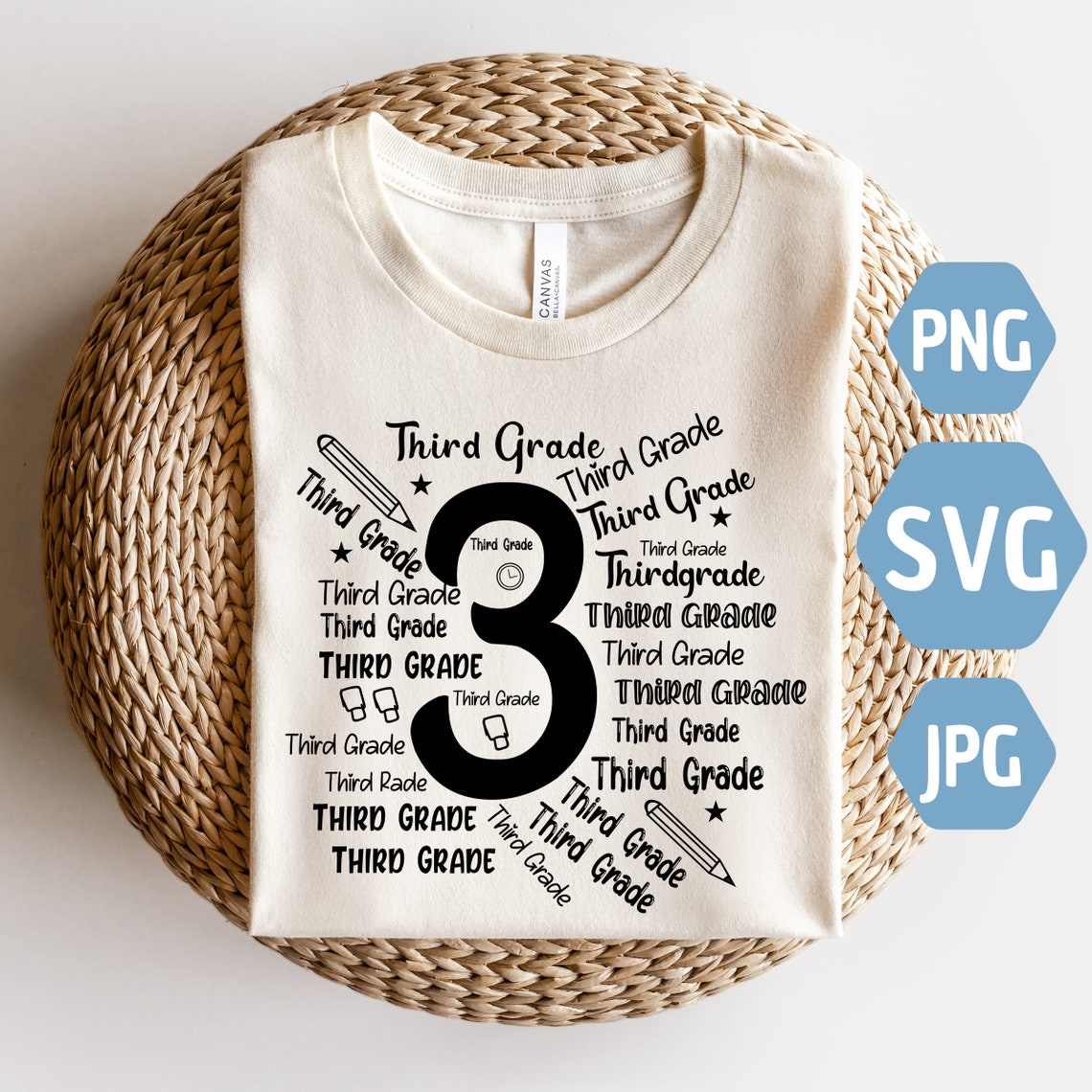 Third Grade Svg 3rd Grade Svg Teach SVG and PNG Teacher - Etsy