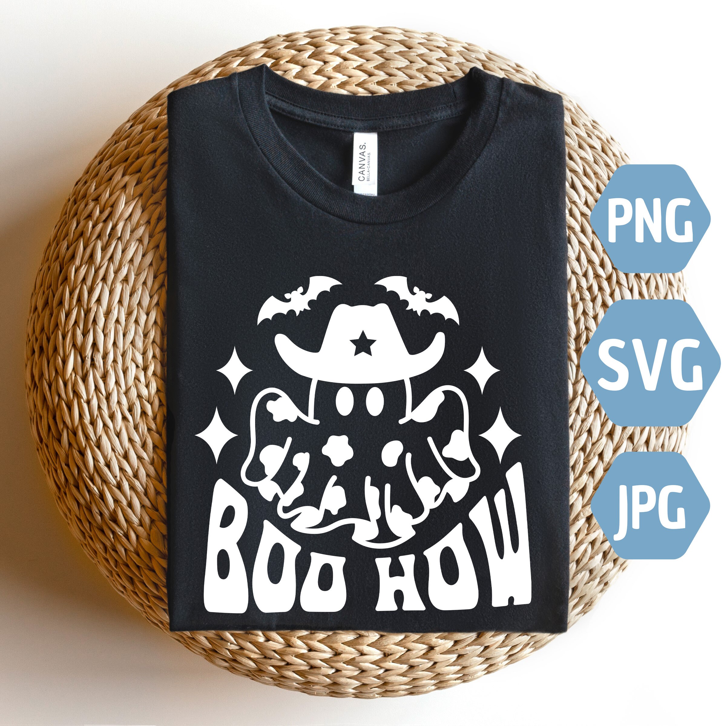 Boo Haw Cowboy SVG Ghost Svg Boo Haw SVG Funny Ghost Svg - Etsy