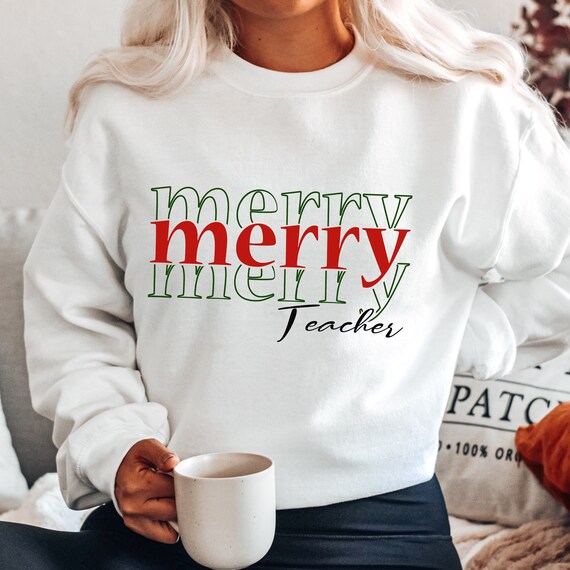 Merry Teacher Svg Teacher Svg Christmas Svg Teacher - Etsy