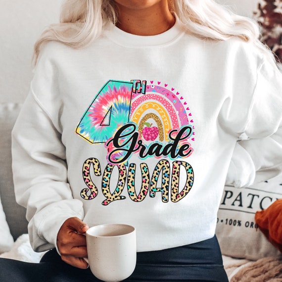 Fourth Grade Svg 4th Grade Svg Fourth Grade Squad Svg Teach - Etsy