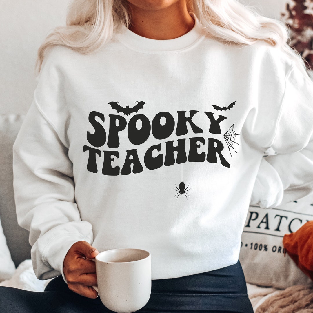 Spooky Teacher SVG, Funny Halloween Svg, Spooky Svg, Halloween Teacher ...