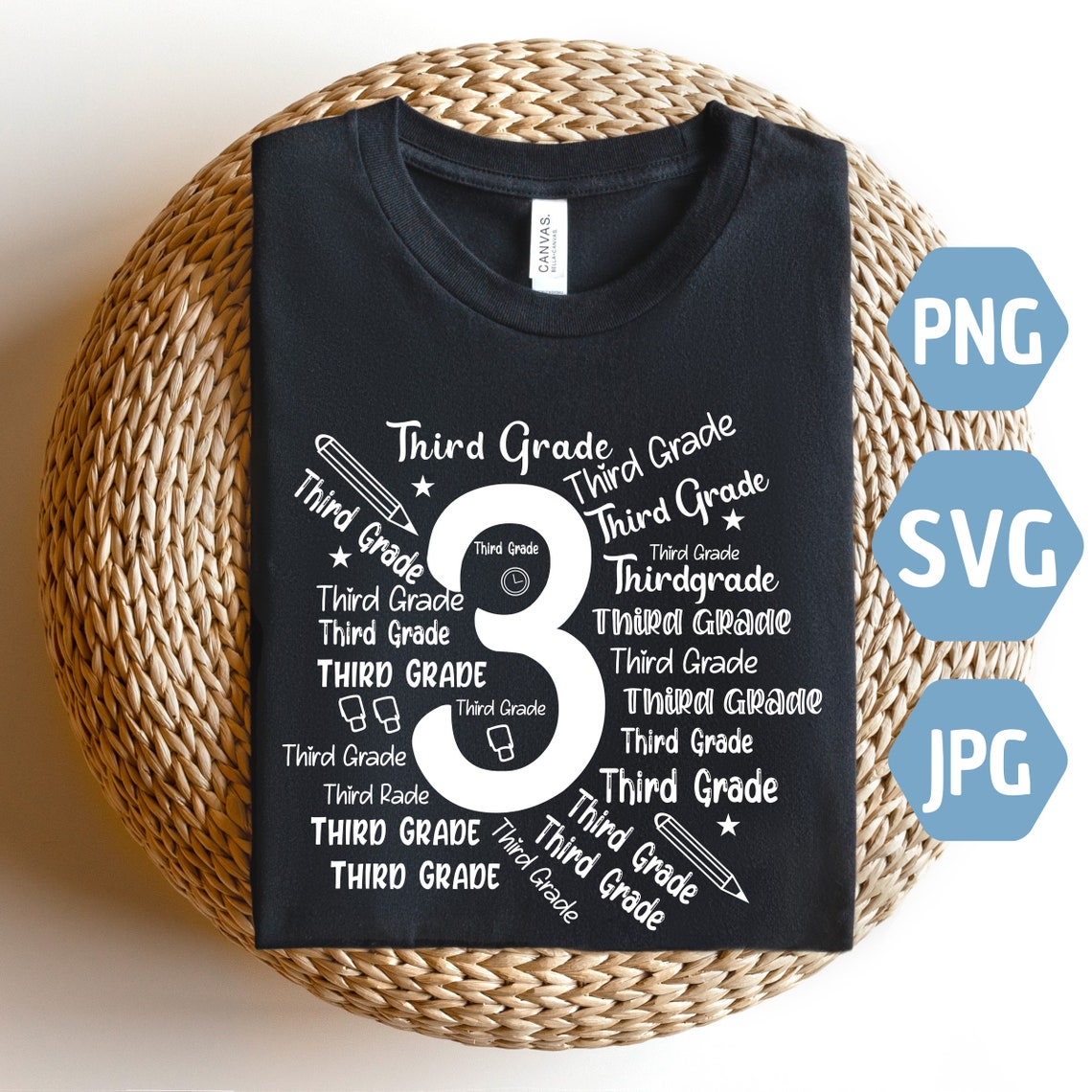 Third Grade Svg 3rd Grade Svg Teach SVG and PNG Teacher - Etsy