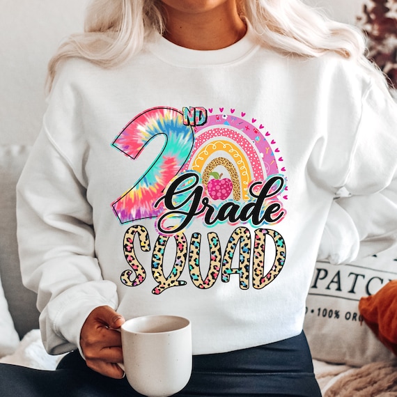 Second Grade Svg 2st Grade Svg Second Grade Squad Svg Teach - Etsy