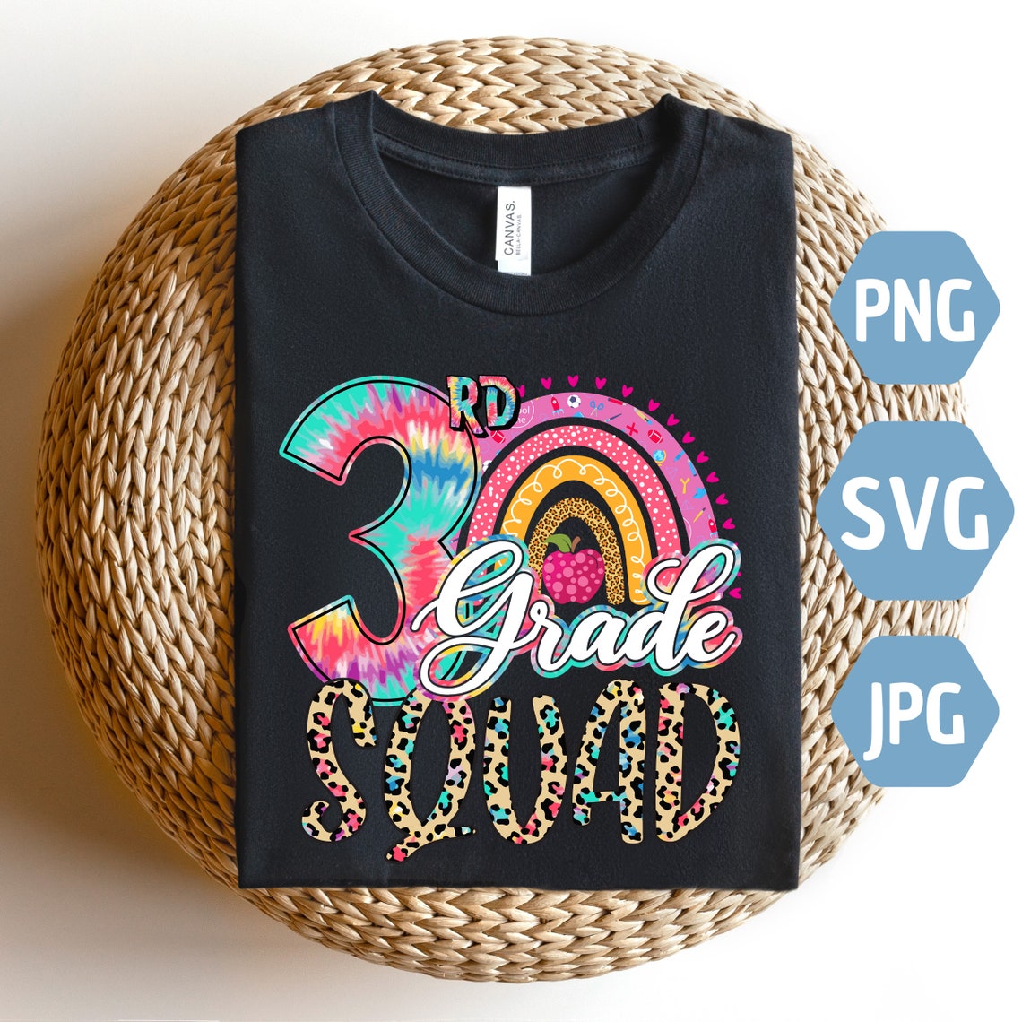 Third Grade Svg 3rd Grade Svg Third Grade Squad Svg Teach - Etsy
