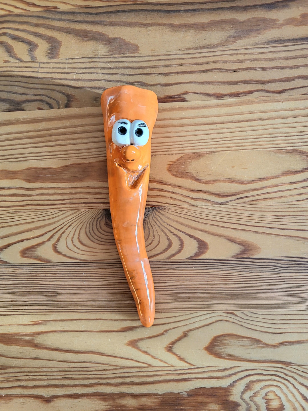 Large Ceramic Carrot, Length Approx. 20.00 Cm - Etsy