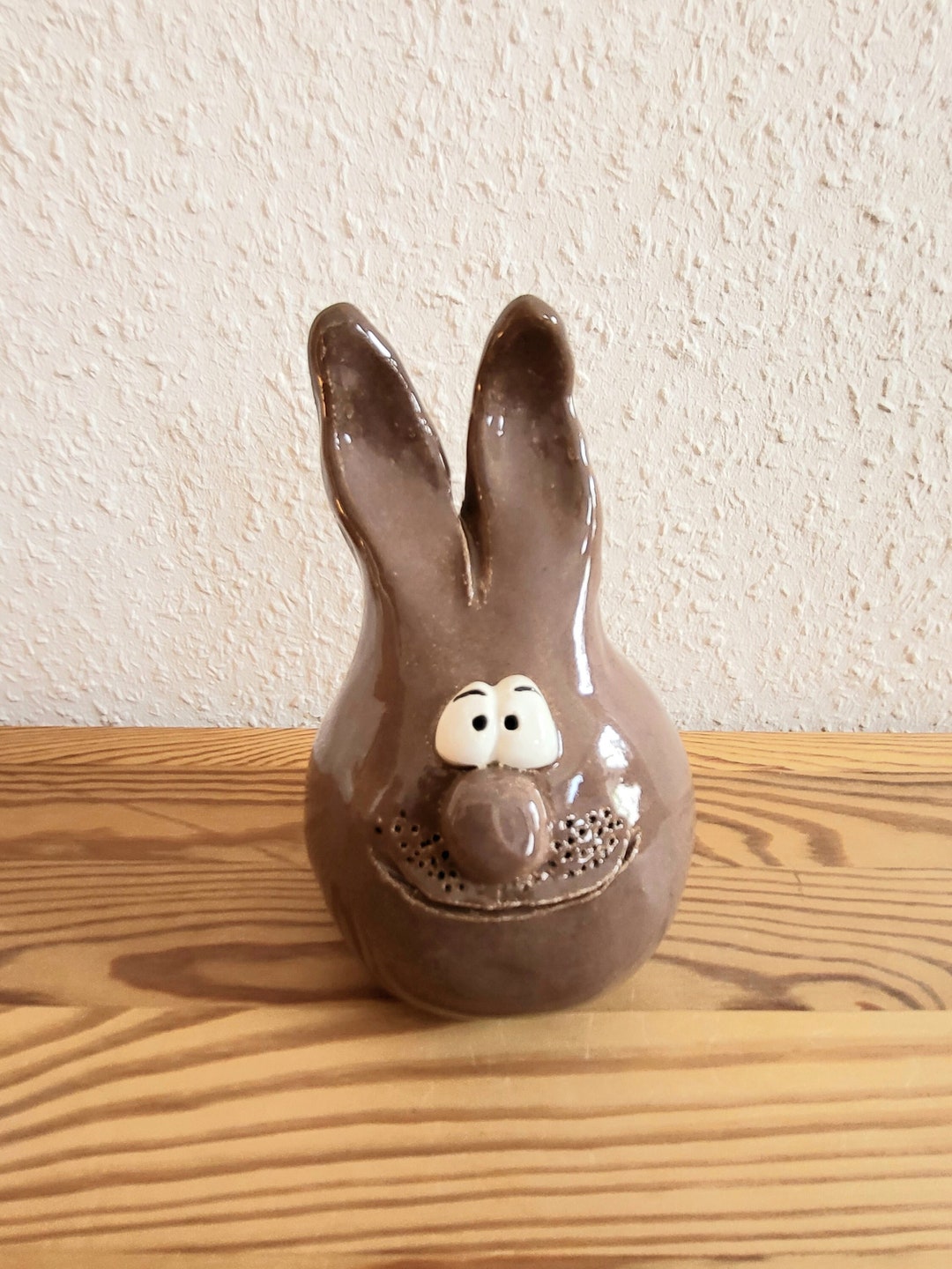 Large Ceramic Rabbit/easter Bunny, Funny, Height Approx. 15.50 Cm - Etsy