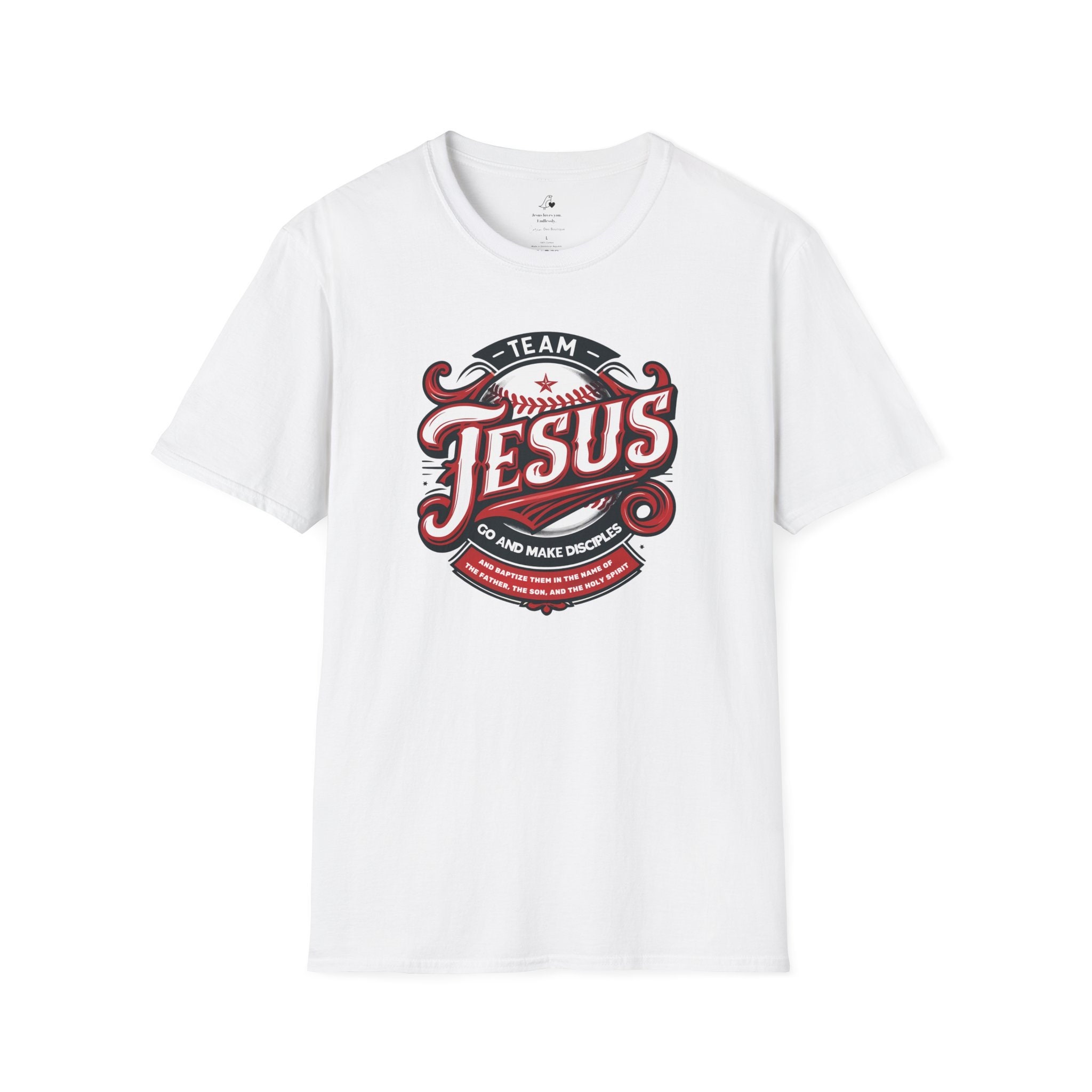Christian T-shirt Team Jesus Baseball Shirt Religious Gift Christian ...