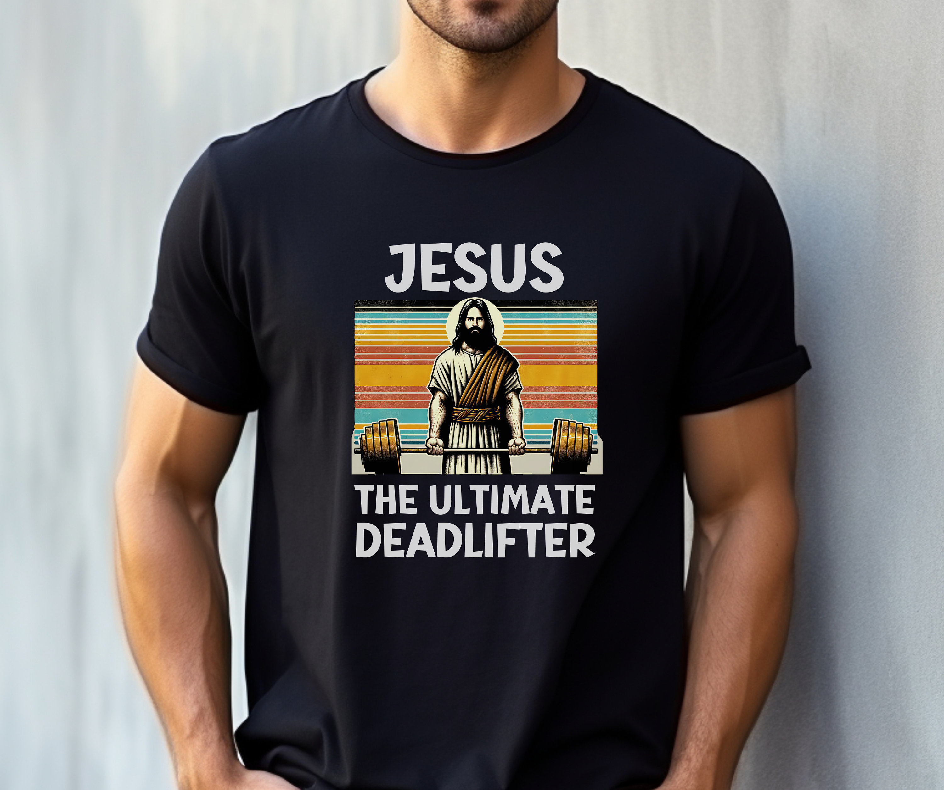 Jesus Deadlifter Shirt Gym Shirt Weight Lifting Gifts Powerlifting ...