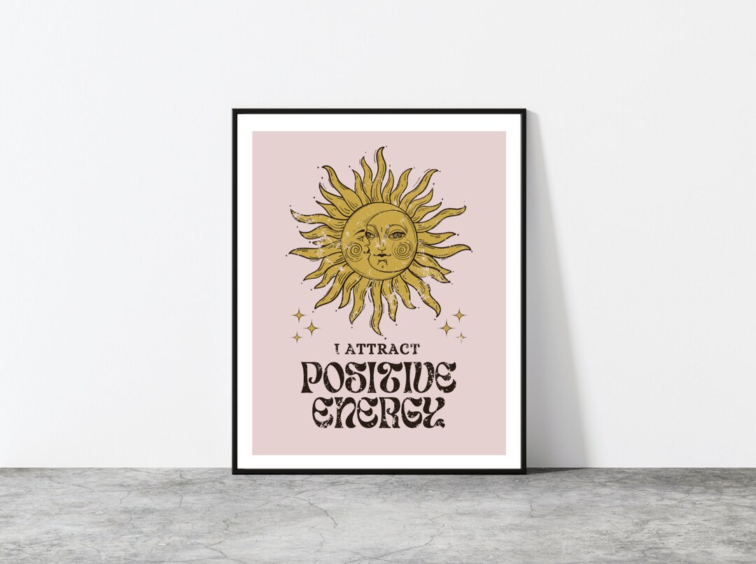 Celestial Poster for Mental Health Affirmation Poster Positivity Art ...