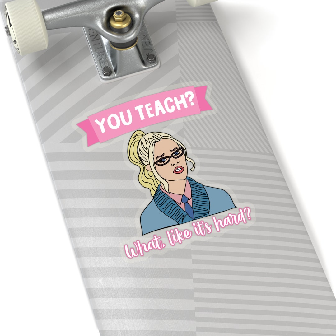 Funny / Girly Teacher Sticker - Etsy