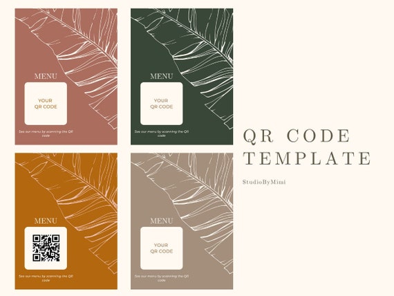 QR Code Sign Template Custom QR Sign Beauty Scan Sign Scan - Etsy