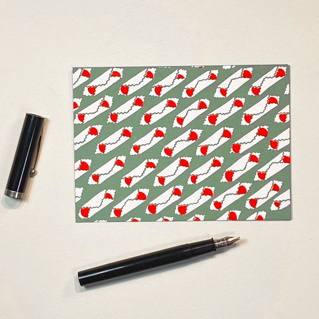Kolacky Pattern Screenprinted Greeting Card - Etsy