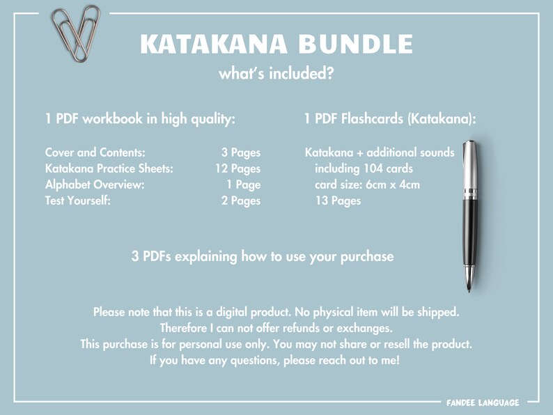 Japanese Alphabet Katakana Bundle Worksheets & Flashcards | Digital ...