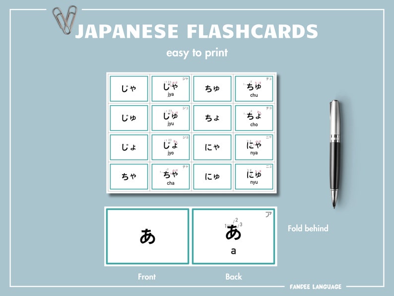 Japanese Alphabet Katakana, Hiragana 208 Flashcards DIGITAL DOWNLOAD | Study Japanese Language ...