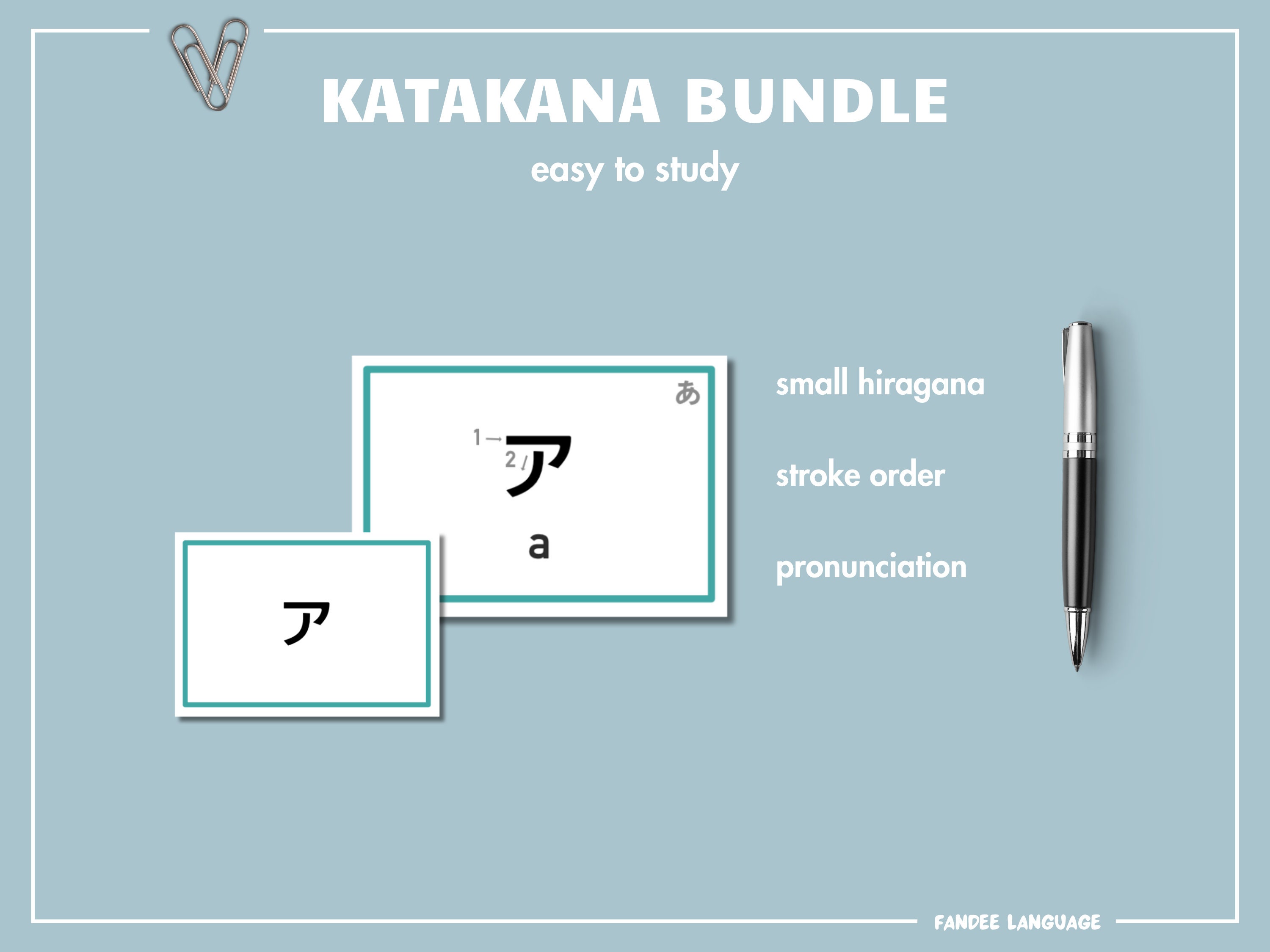 Japanese Alphabet Katakana Bundle Worksheets & Flashcards | Digital ...