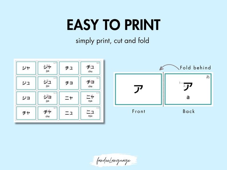 Japanese Alphabet Katakana Bundle Worksheets & Flashcards Digital Download, Study Japanese ...