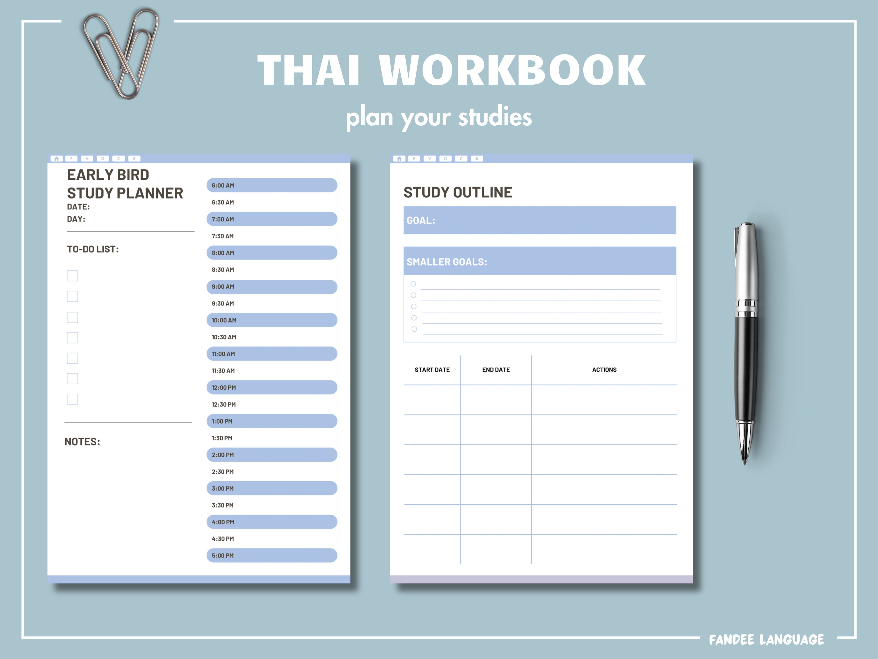 Thai Language All-in-one Workbook Vocabulary Worksheets Grammar Study ...