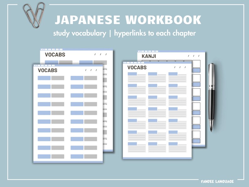 Japanese All-in-one Workbook | Kanji | Vocabulary Worksheets | Grammar ...