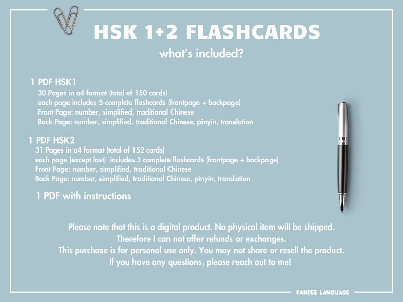 HSK 1 + HSK 2 Flashcards| 300 Flashcards (HSK 2.0) Flashcards for ...